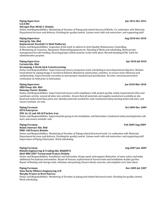 WILLY-Resume B | DOCX | Civil Engineering Industry | Industries
