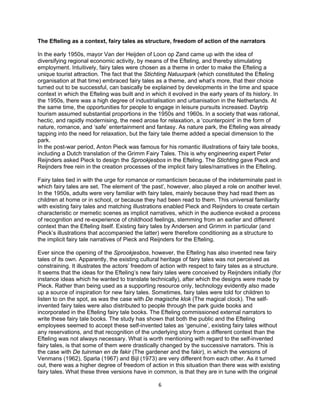Summary The Efteling as a 'Narrator' of Fairy Tales PhD MH 2013 | PDF