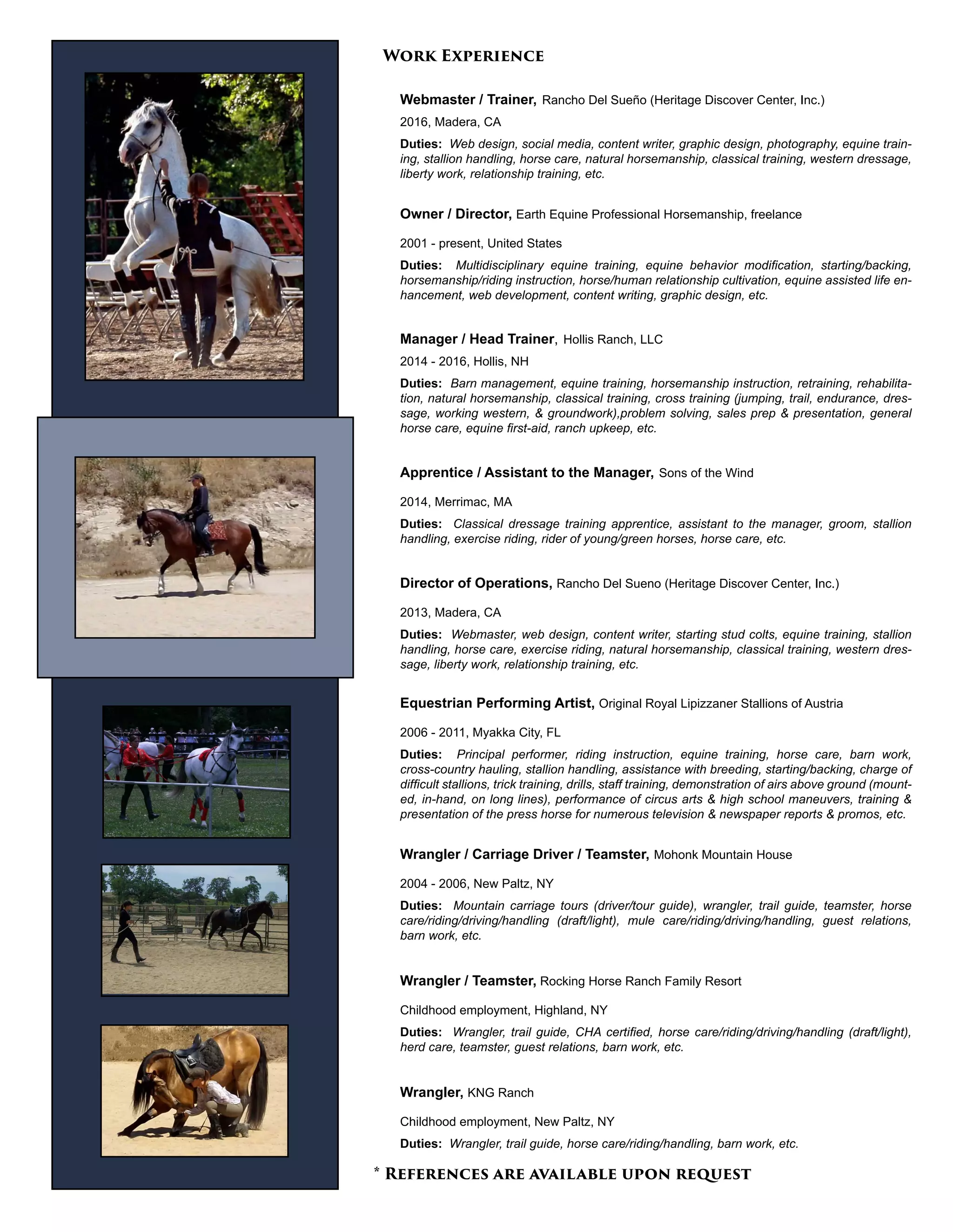 Resume (Equine) | PDF
