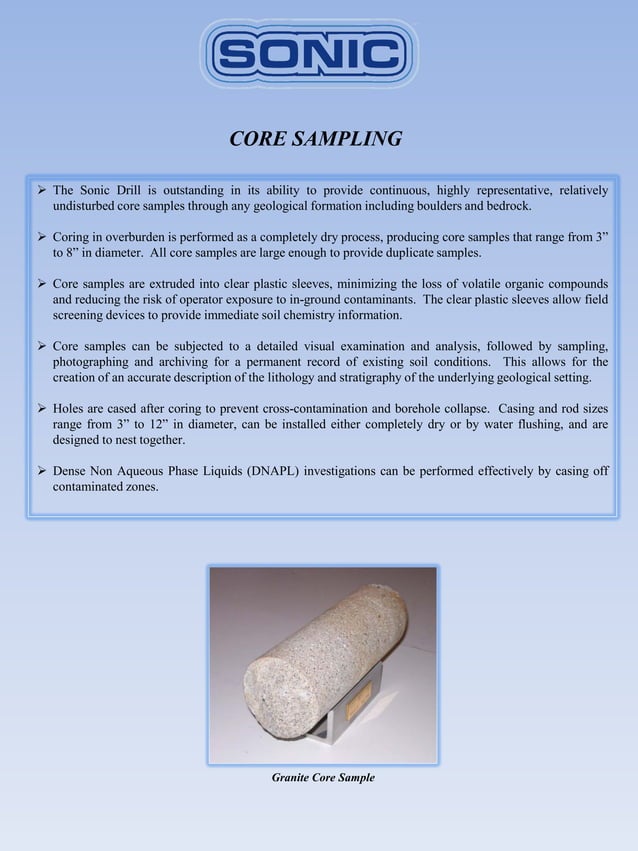 Sonic Drilling Ltd Presentation | PDF