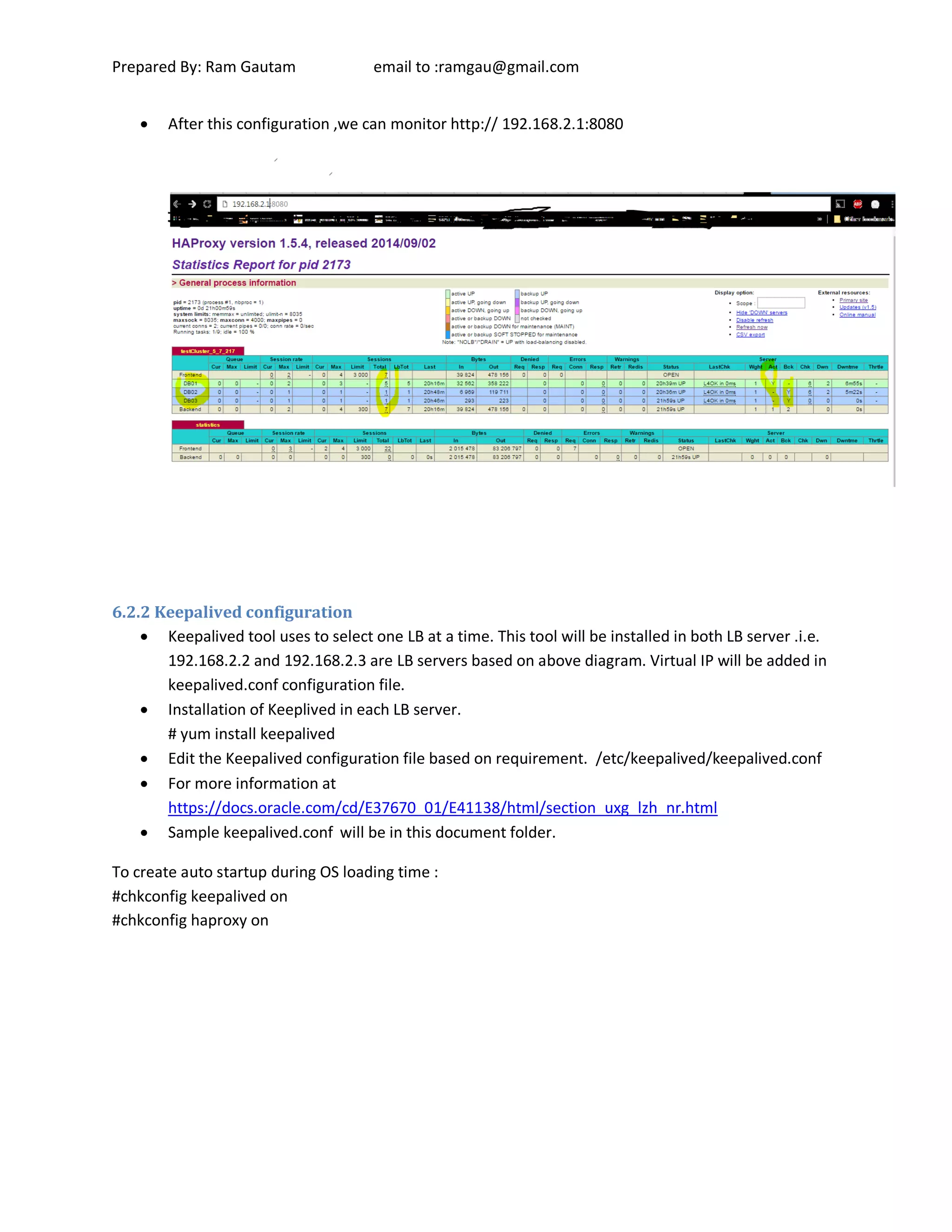 Percona Cluster Installation with High Availability | PDF