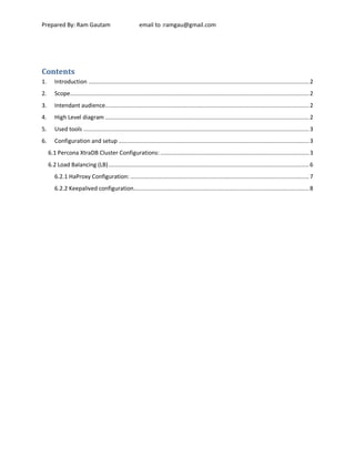 Percona Cluster Installation with High Availability | PDF