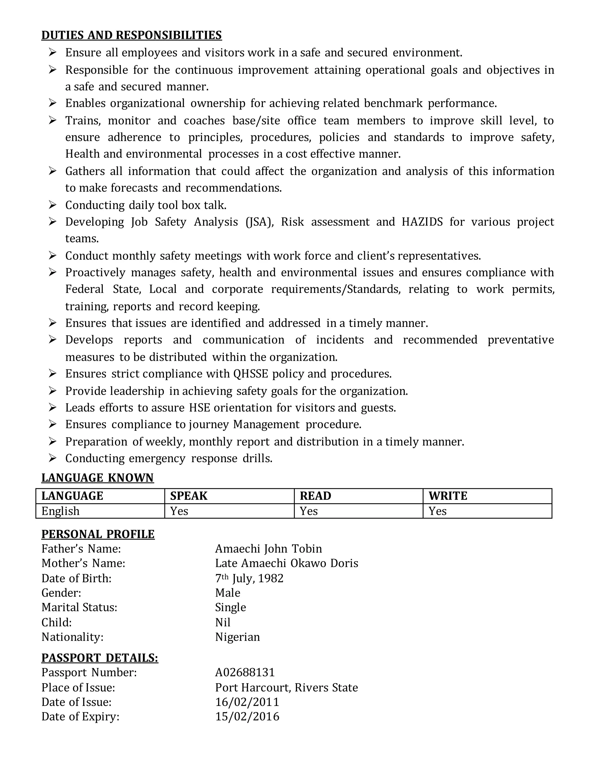 emeka resume local | DOCX