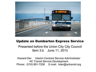 2013_06_11 Union City DB Presentation Revision 04-For Distribution | PPS