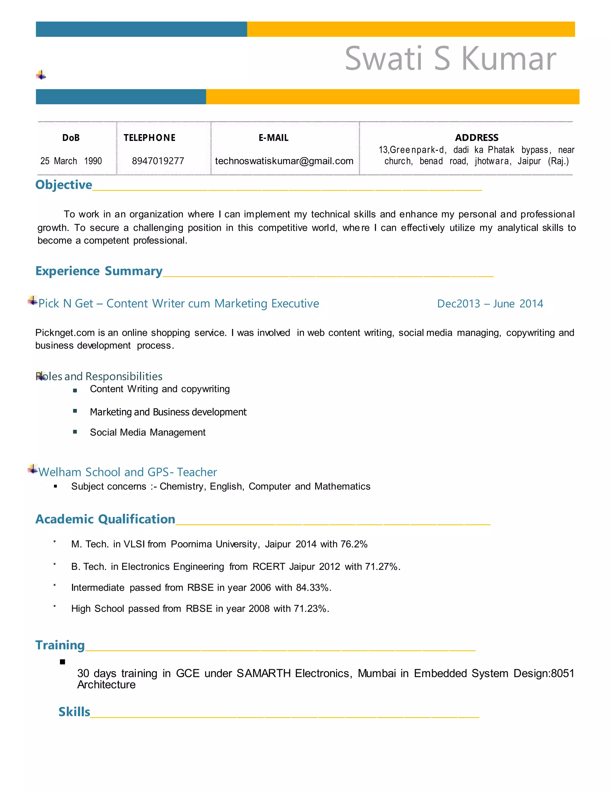 swati_resume_1 | PDF
