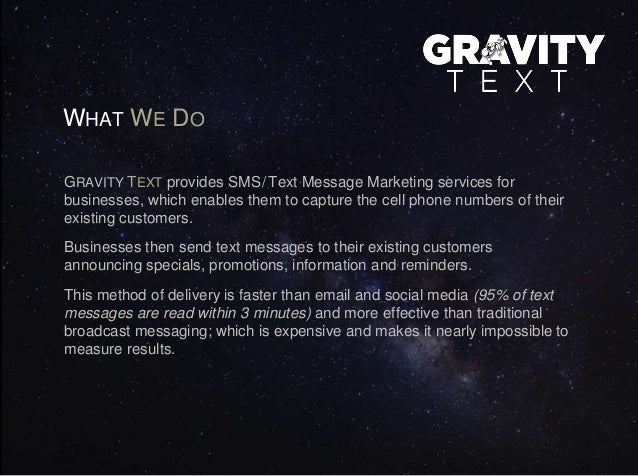Gravity Text
