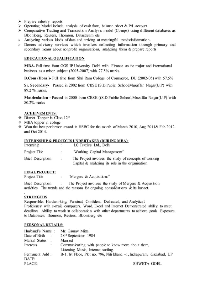Shweta_Resume | PDF