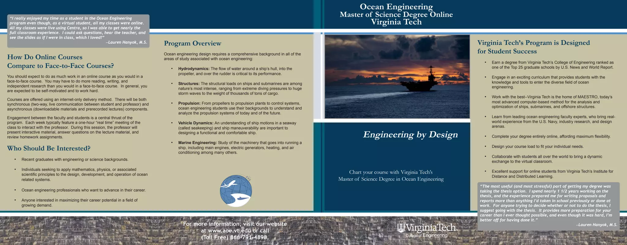 Online Ocean Engineering Graduate Brochure | PDF | Postgraduate ...