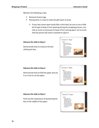 Instructor's Guide - Wrapping a Present | PDF