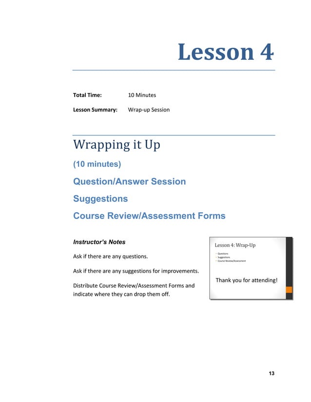 Instructor's Guide - Wrapping a Present | PDF | Educational Assessment ...
