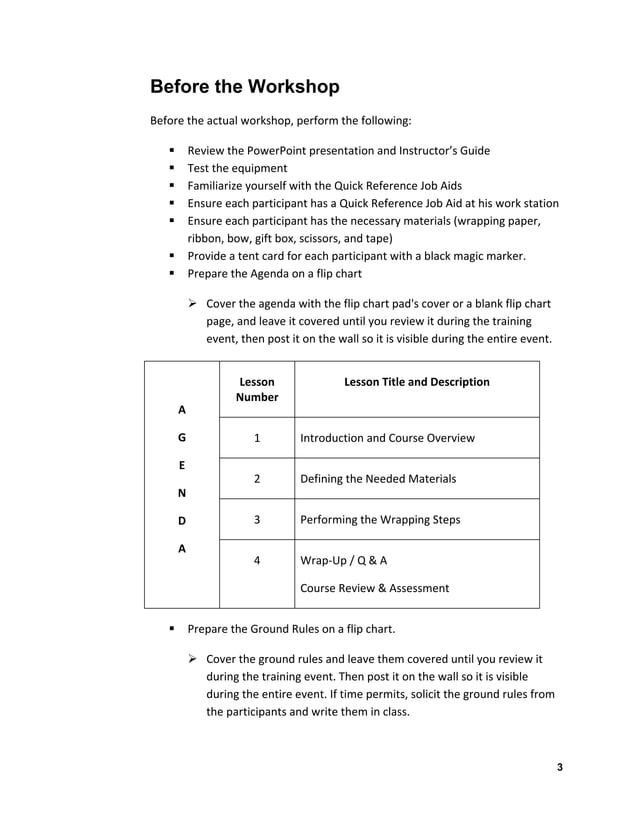 Instructor's Guide - Wrapping a Present | PDF | Educational Assessment ...