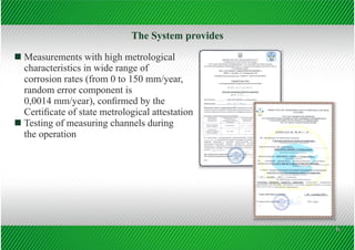 Advanced Corrosion rate monitoring system | PDF
