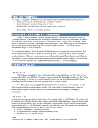 Starbucks Leadership Development Training | DOC