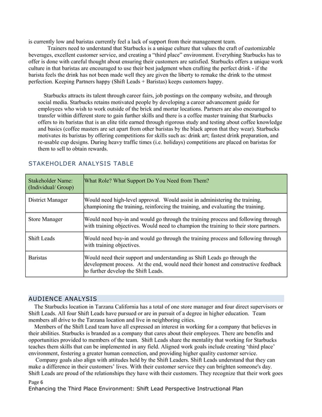 Starbucks Leadership Development Training | DOC | Human Resources ...