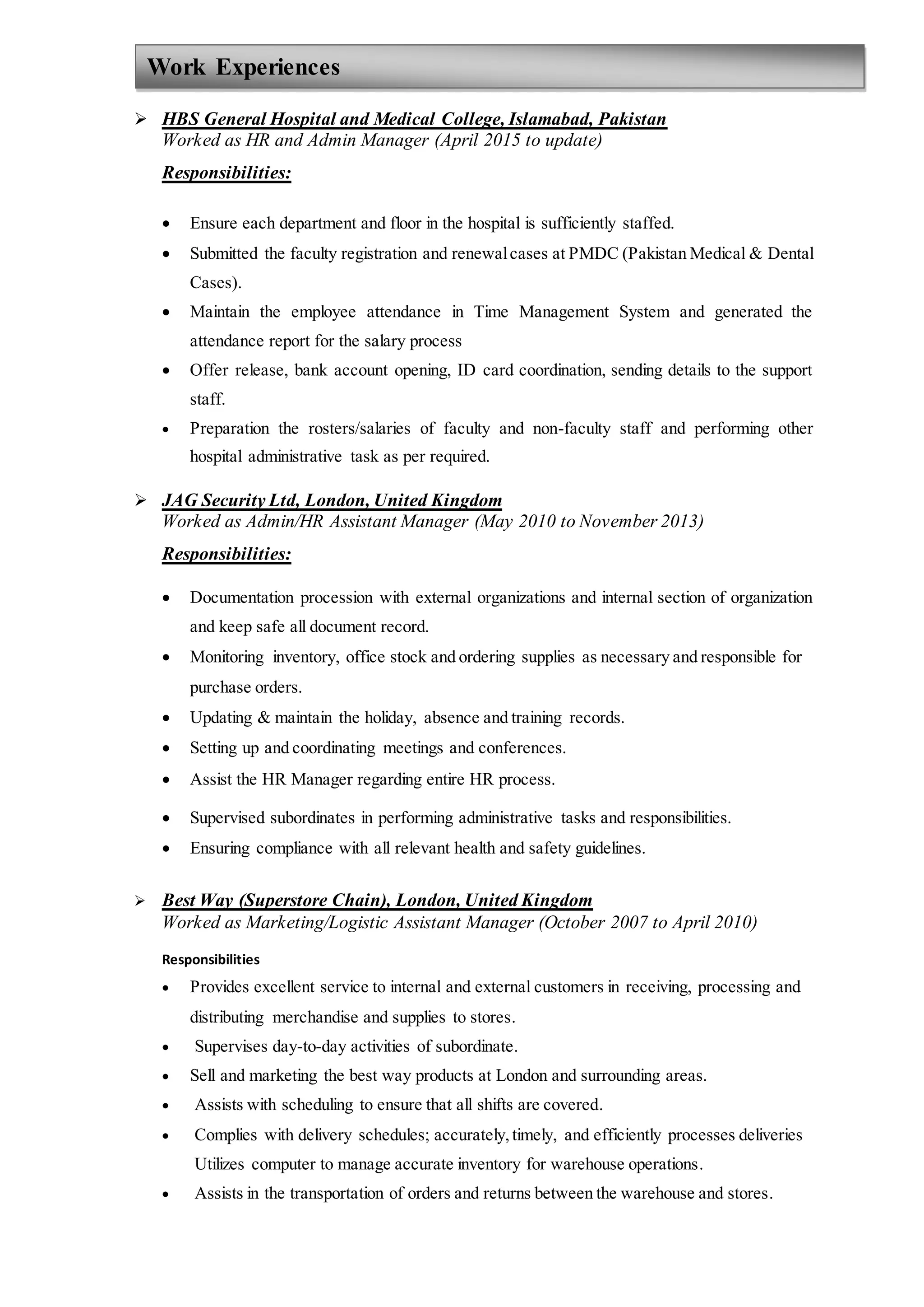khurram cv | PDF