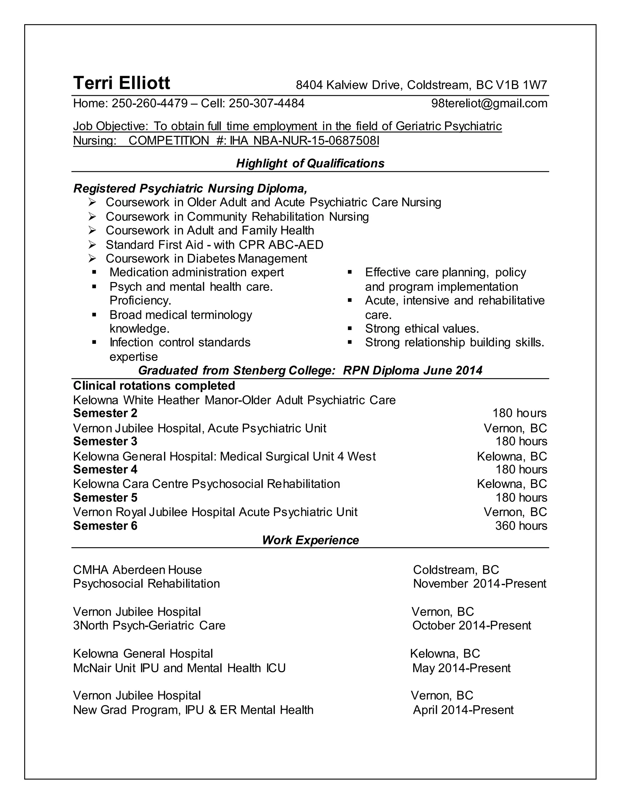 Terri Elliott resume' Jan 2014 | DOCX