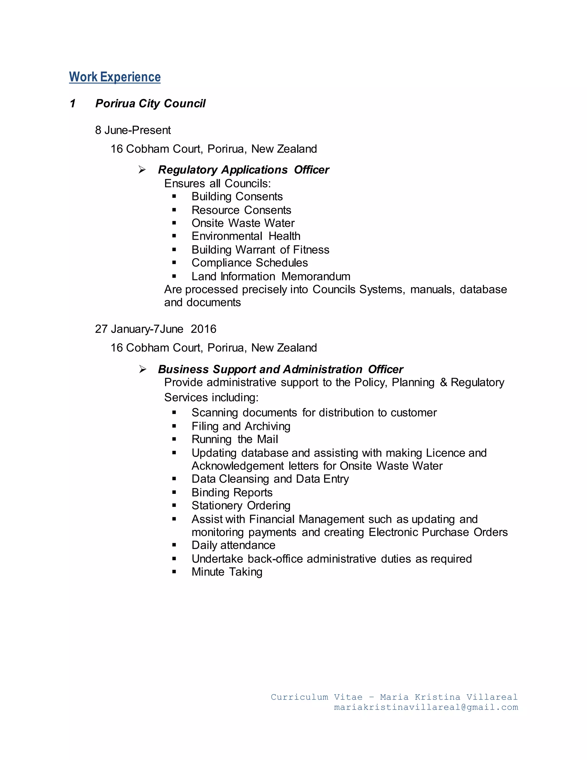 KVILLAREAL - CV | PDF