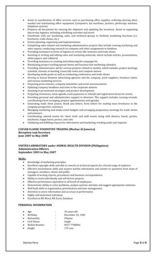 Desiree Pena-CV | DOC