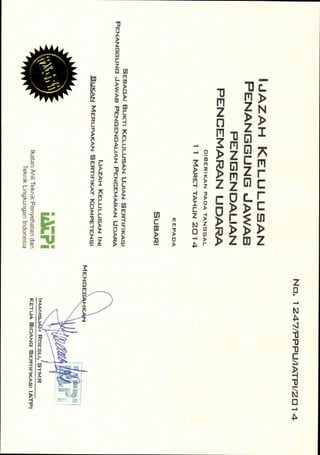 SERTIFIKAT PPPU | PDF