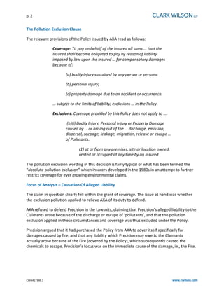 Pollution Exclusion | PDF