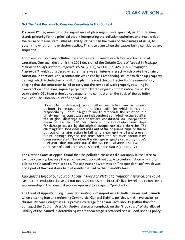 Pollution Exclusion | PDF