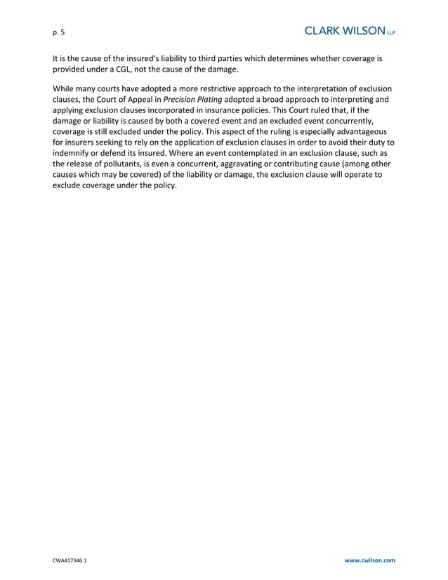 Pollution Exclusion | PDF