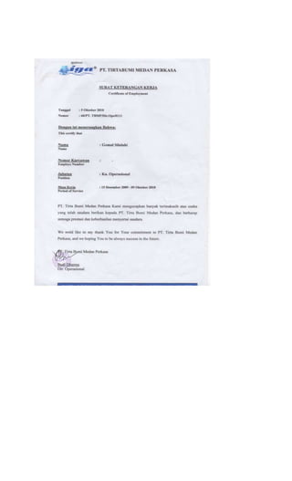 CV and Supporting Document | PDF