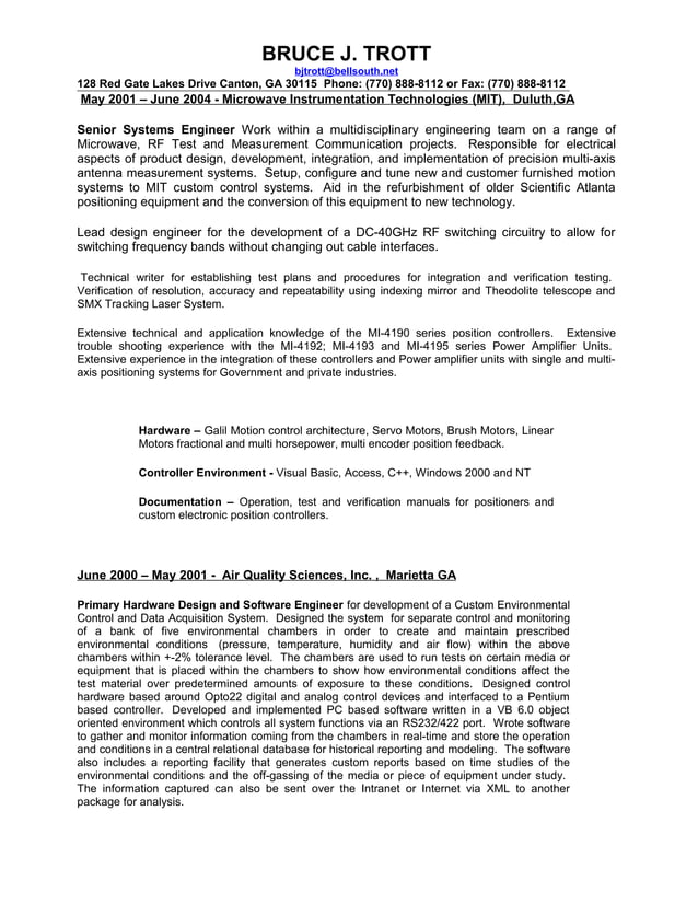 Bruce_Trott_Resume_2016 | PDF