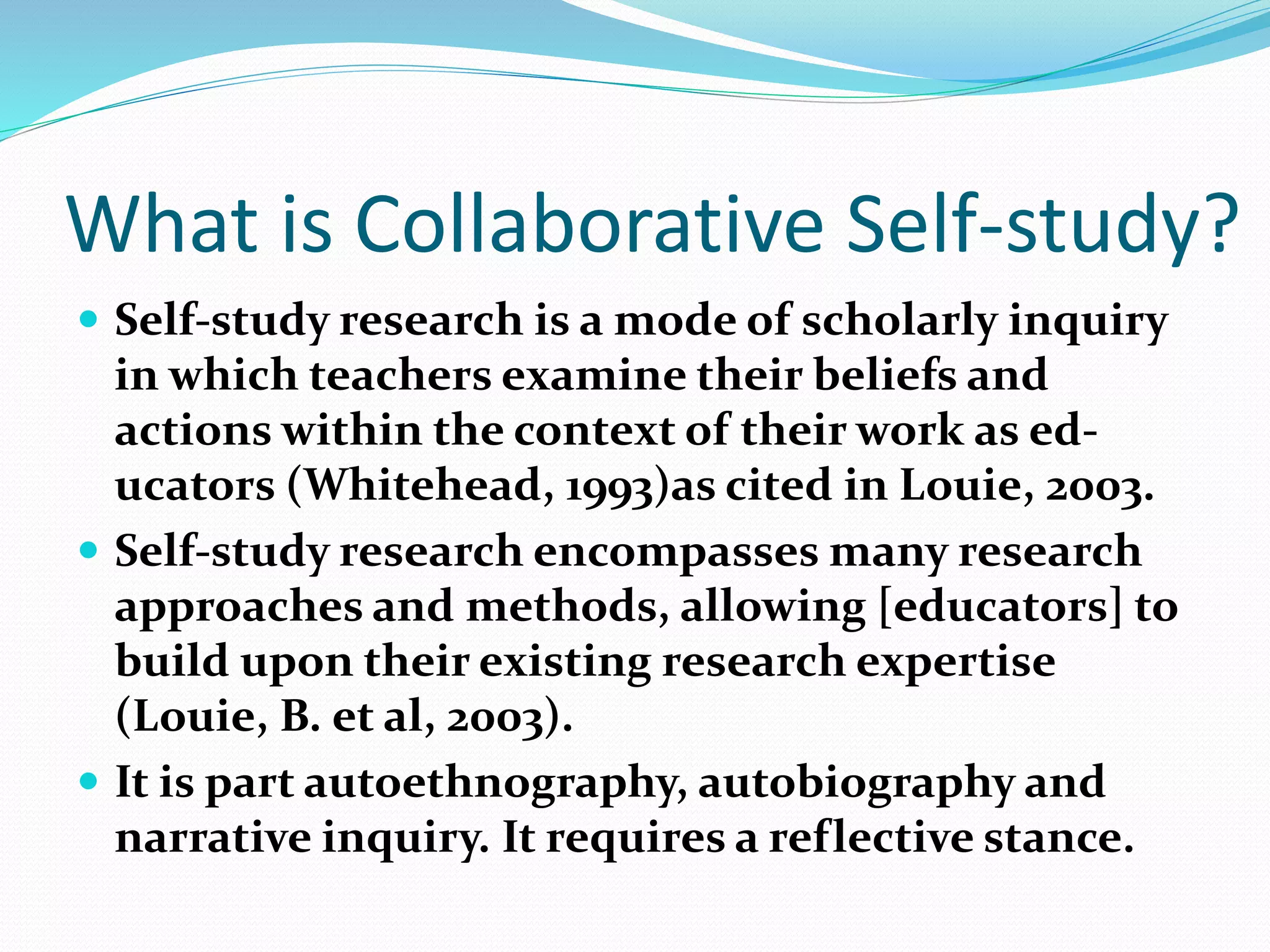 What is Collaborative Self-Study | PPT