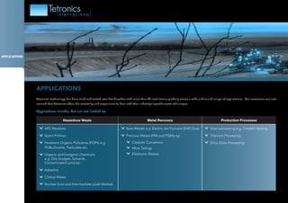 Tetronics Corporate Brochure | PDF