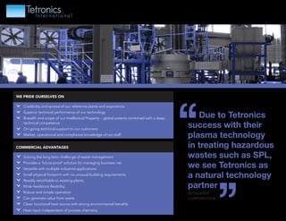 Tetronics Corporate Brochure | PDF
