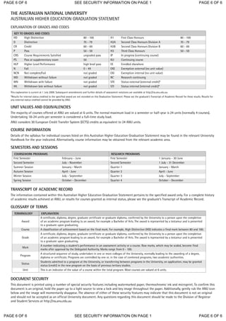 Joshua_Swifte_Australian_Higher_Education_Graduation_Statement(1) | PDF ...