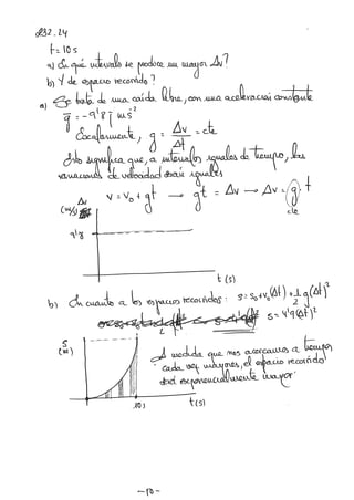 1º bachillerato. ejercicios cinemática (movimientos) | PDF