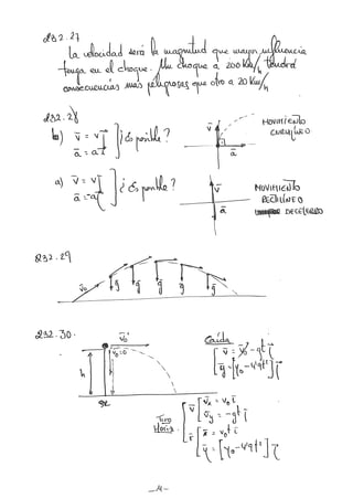1º bachillerato. ejercicios cinemática (movimientos) | PDF