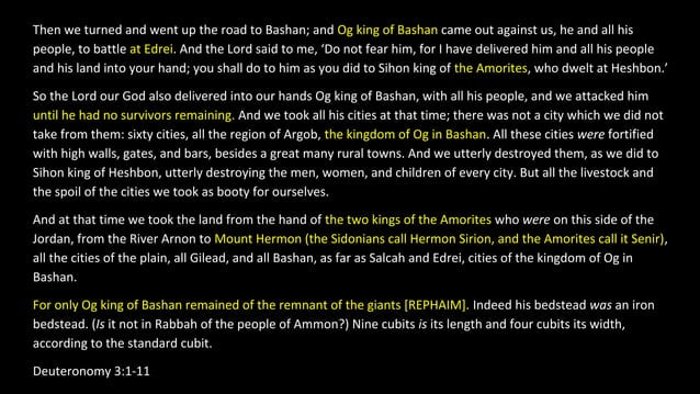 The Backstory: giants, demons, spiritual warfare, and APEST Part 1 | PPT