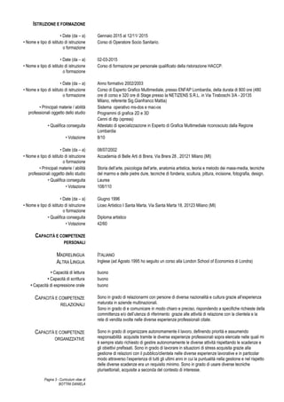 CVE_ BOTTINI DANIELA_MI_imp | PDF | Business | Business and Finance