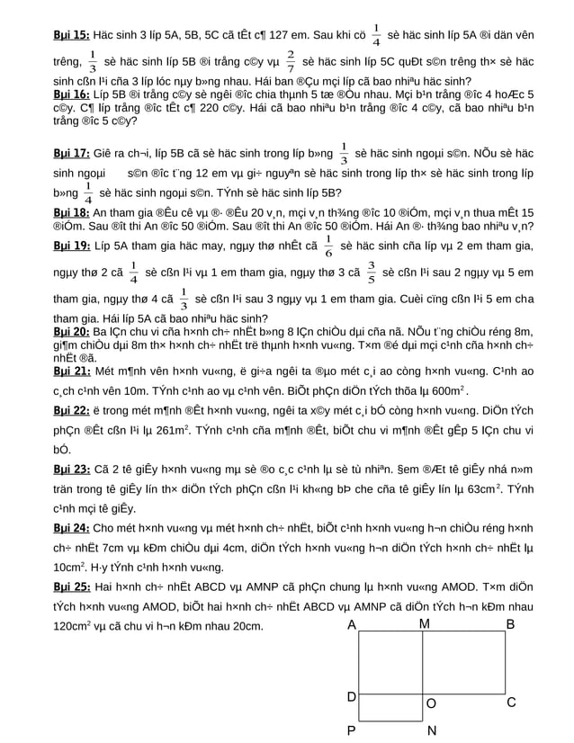 1 bai tap on hsg toan 4 p1 | PDF