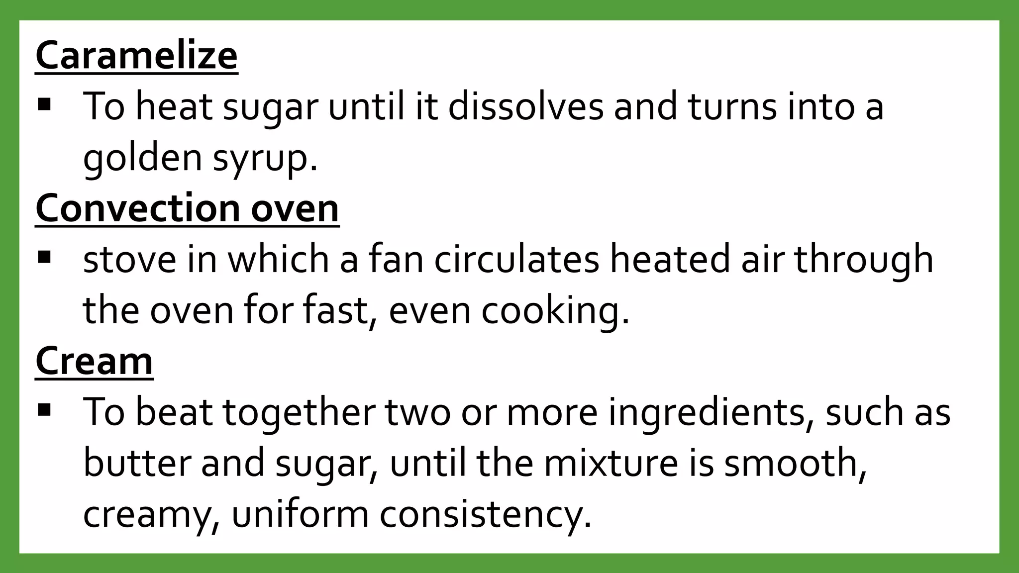 Baking Terms | PPTX