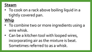 Baking Terms | PPTX