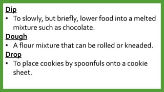 Baking Terms | PPTX