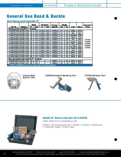 Band-IT Catalogue Product and Solutions Guide | PDF