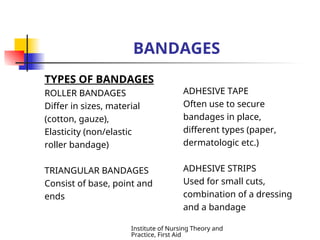 1_Bandages for school children and adults.ppt