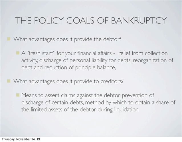 1 bankruptcy basics | PPT