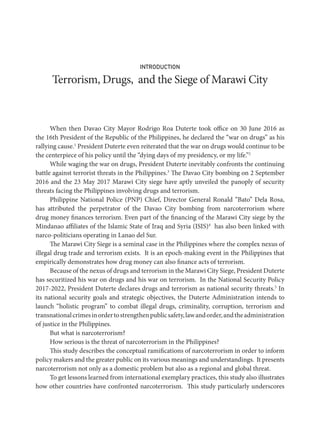 Marawi City Siege and Threats of Narcoterrorism in the Philippines | PDF