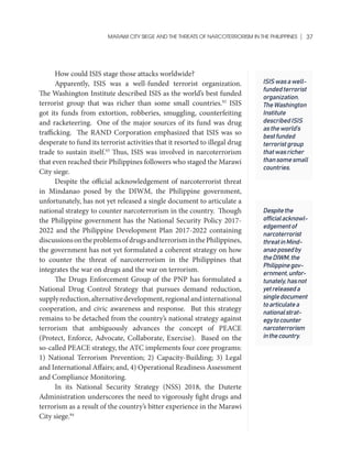 Marawi City Siege and Threats of Narcoterrorism in the Philippines | PDF