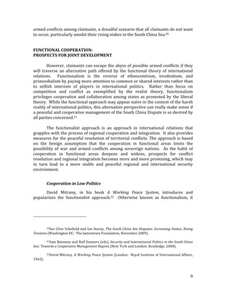 Functional Cooperation and Joint Development: A Way Ahead in the South ...