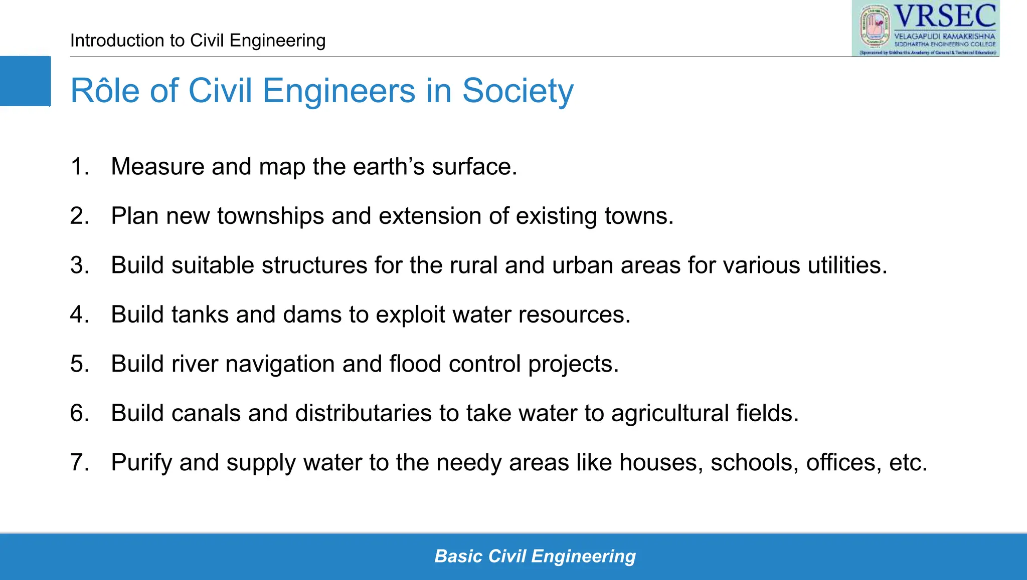 role of civil engineers in society and importance | PPTX