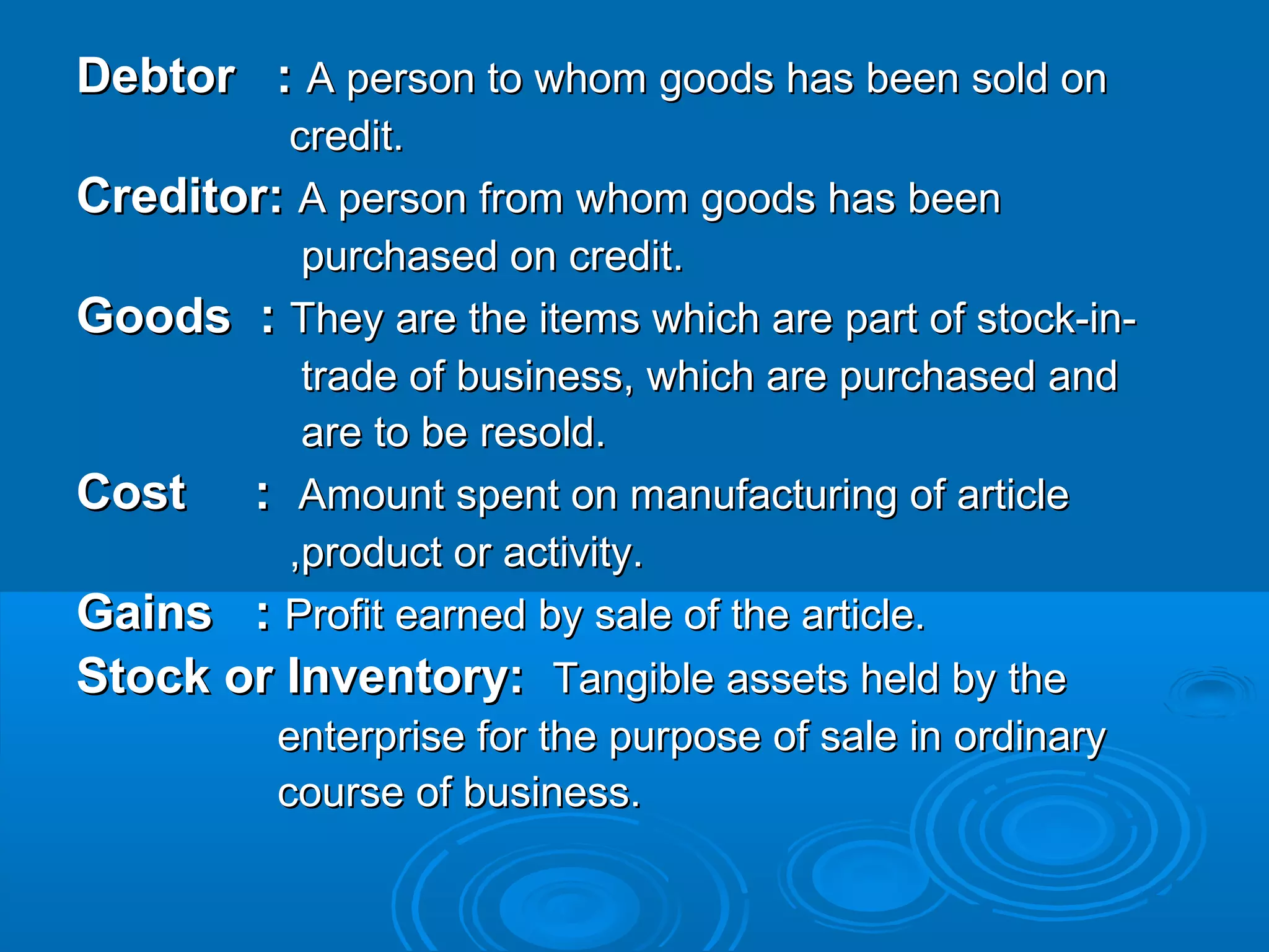 1 basic concepts | PPT | Stocks and Bonds | Personal Investing
