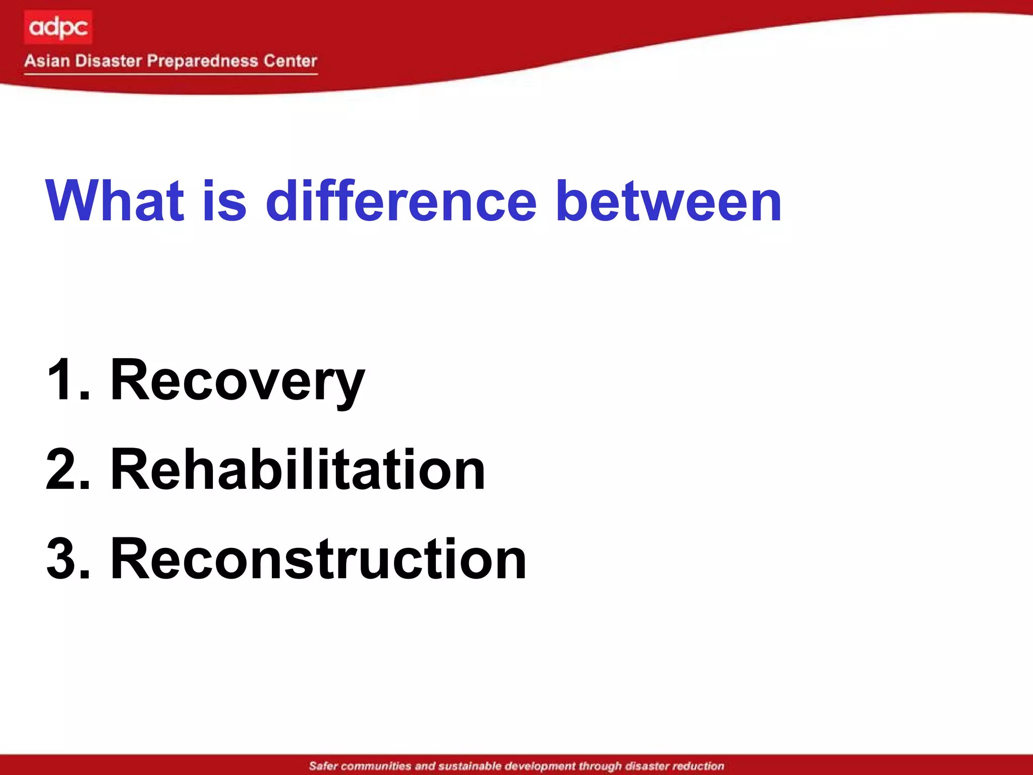 DRR basic concepts and terminologies of disaster risk reduction DRR | PPT