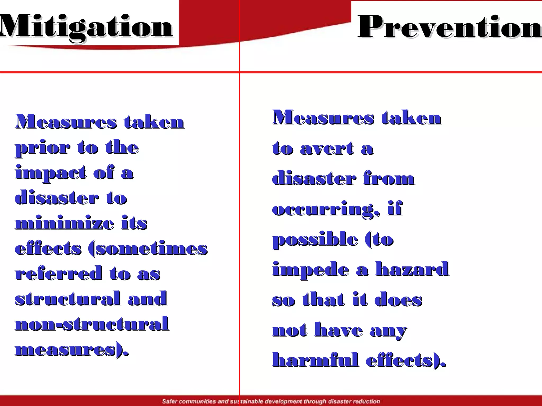 DRR basic concepts and terminologies of disaster risk reduction DRR | PPT